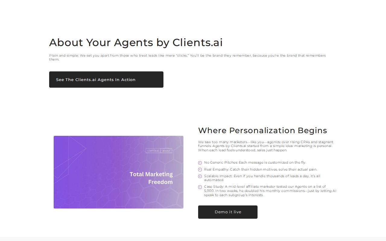 Get more clients with Agents by Clients.ai | Best AI Marketing Tools ...